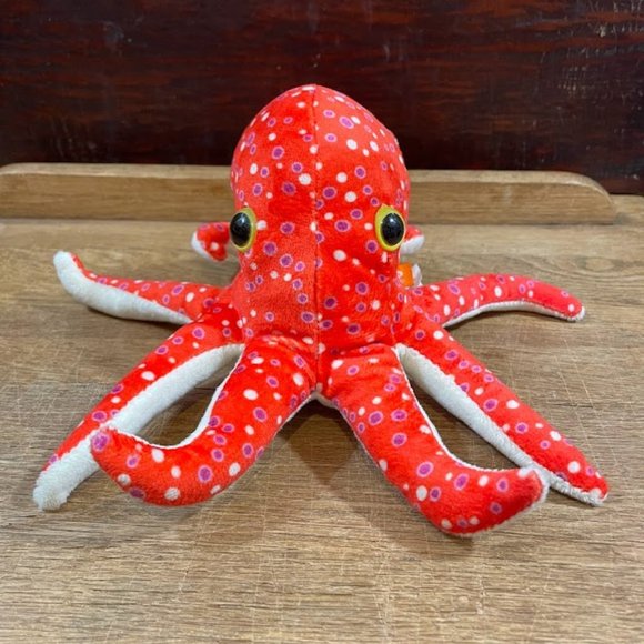 Wild Republic | Toys | Wild Republic Small Orange Octopus Polka Dot ...